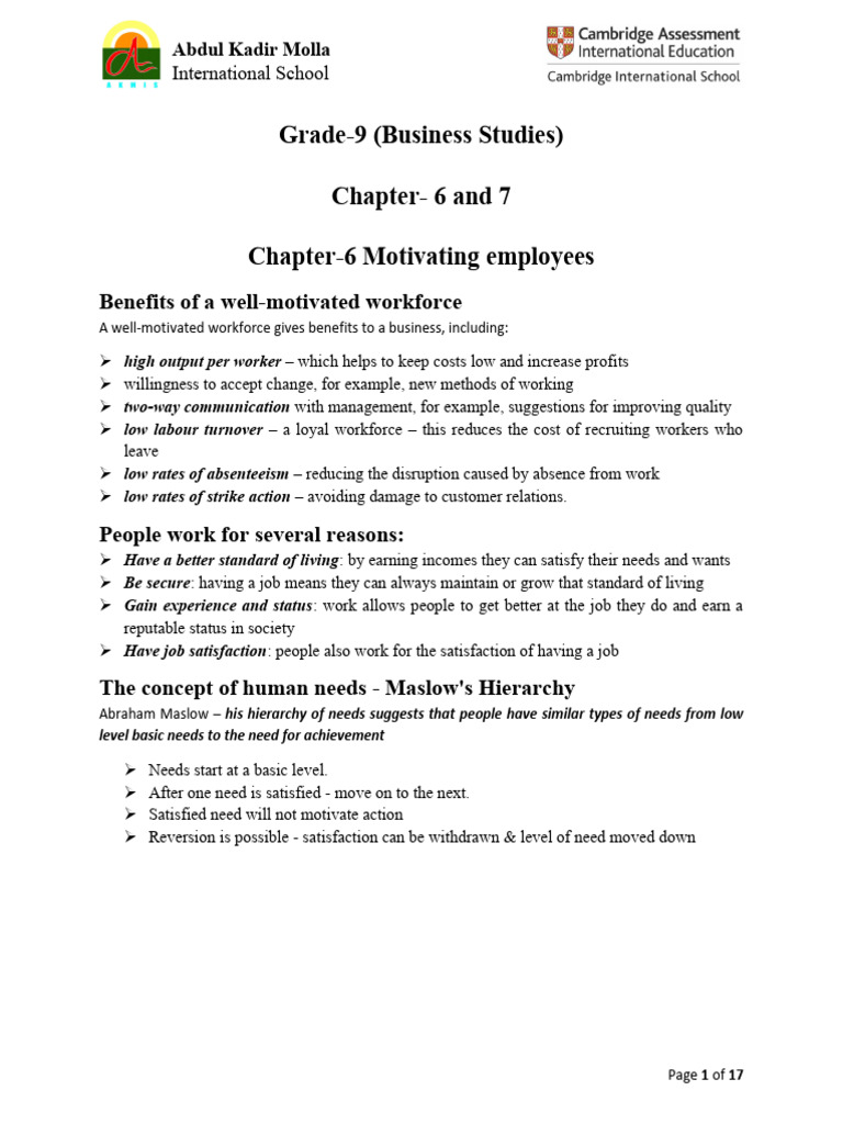Chapter 6 & 7 | PDF | Salary | Leadership