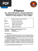 FILIPINO - 6 - Q4 - WK5 - Pagtatanong Tungkol Sa Impormasyong Inilalahad Sa Dayagram, Tsart ...