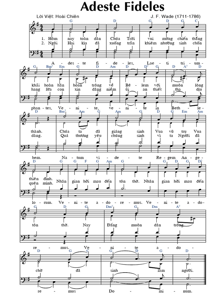 Adeste Fideles | PDF