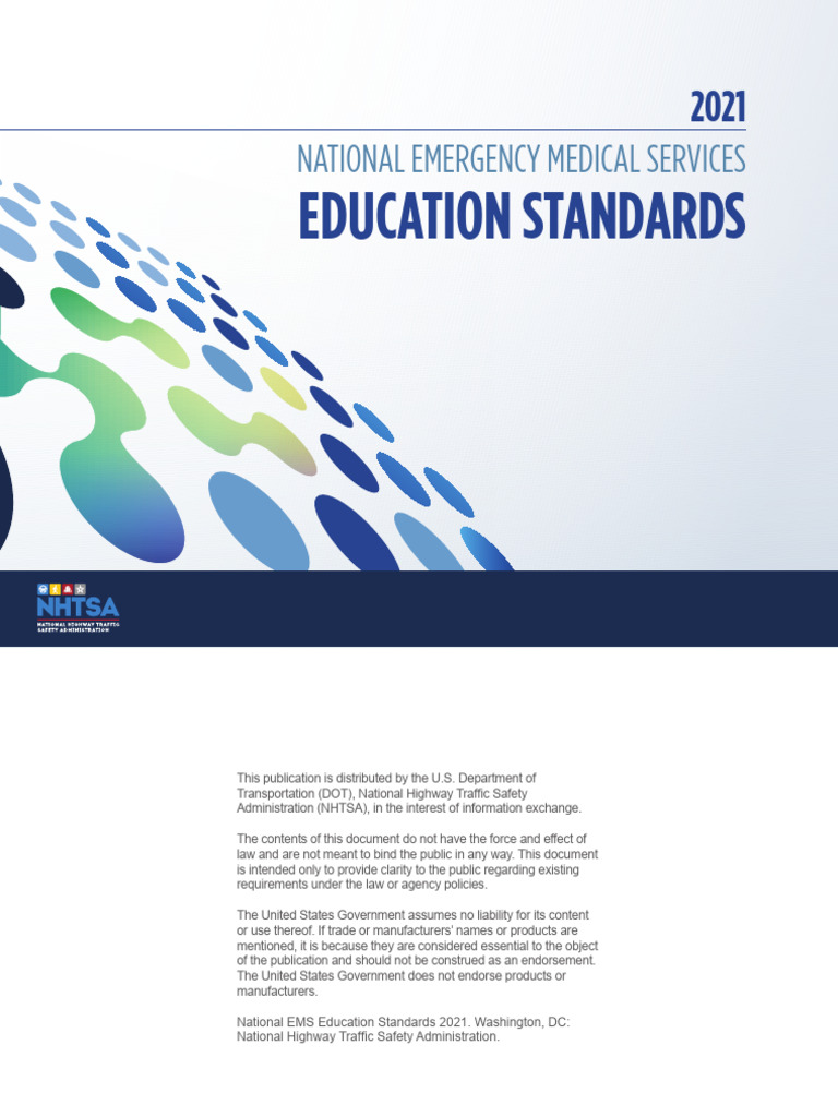 EMS Education-Standards 2021 | PDF | Emergency Medical Technician | Emergency Medical Services