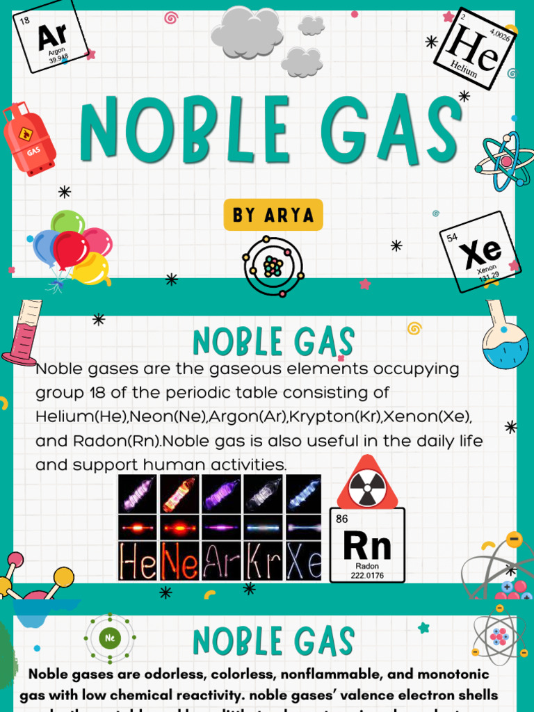 Noble Gases | PDF | Argon | Nature