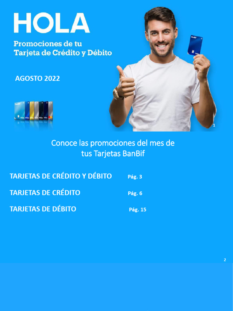 Promociones Tarjeta de Credito BanBif | PDF | Tarjeta de débito ...