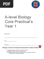 Edexcel A-Level Biology Core Practicals | PDF | Mitosis | Hypothesis