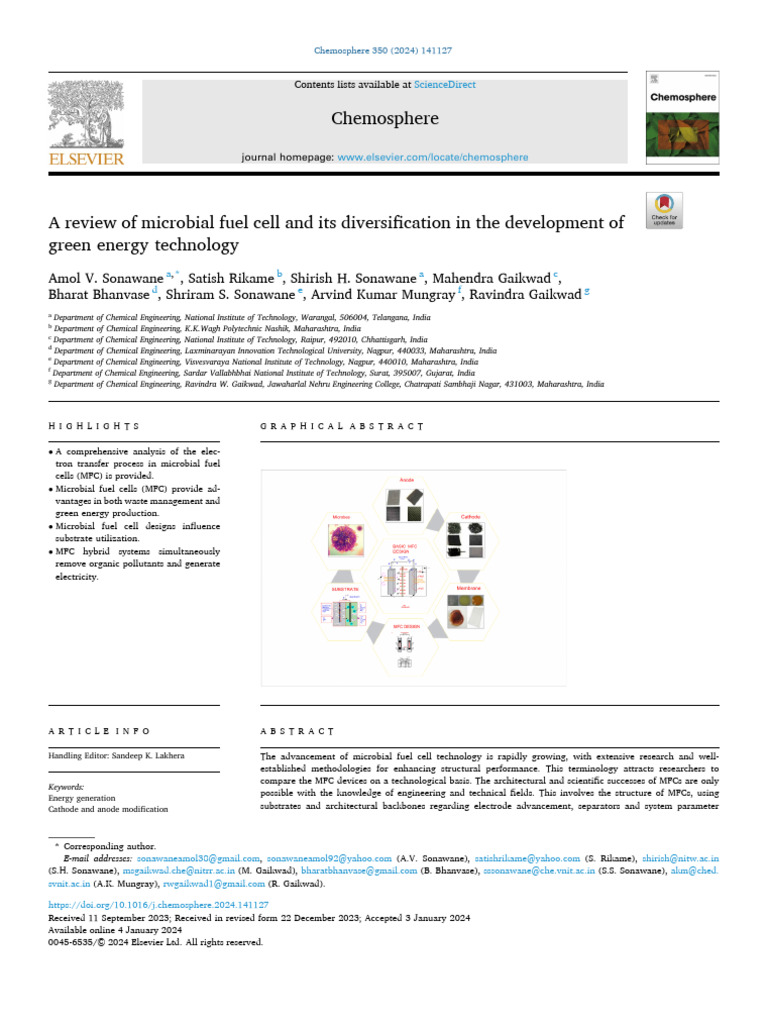 Review Article - Chemosphere | PDF