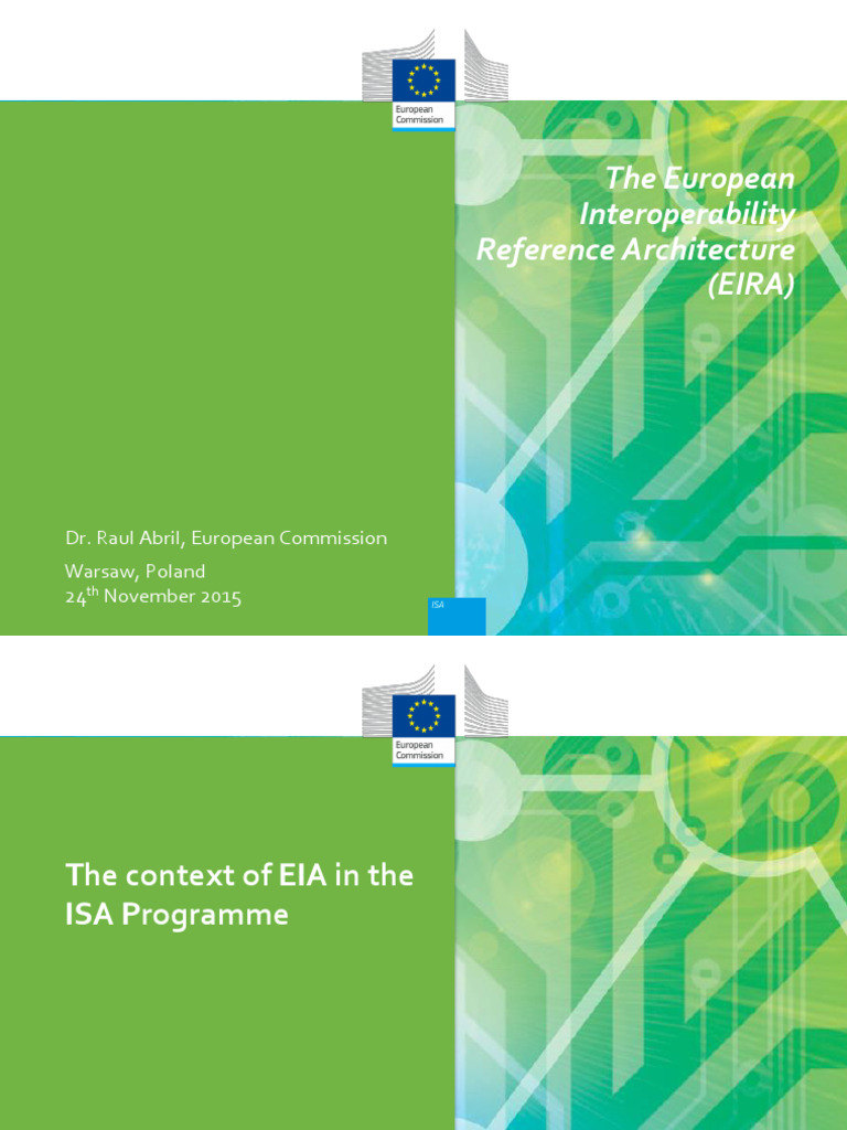 d1 4 Raul Abril - The European Interoperability Reference Architecture | Download Free PDF ...
