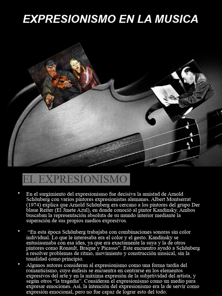 EXPRESIONISMO EN LA MUSICA | PDF