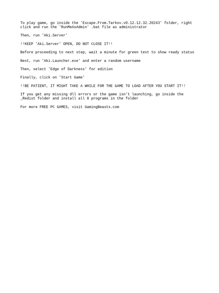 How To Run Game Pdf 