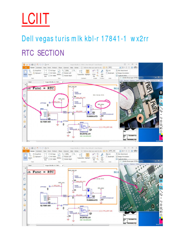 Dell Vegas Turis MLK KBL-R 17841-1 wx2rr - RTC SECTION | PDF