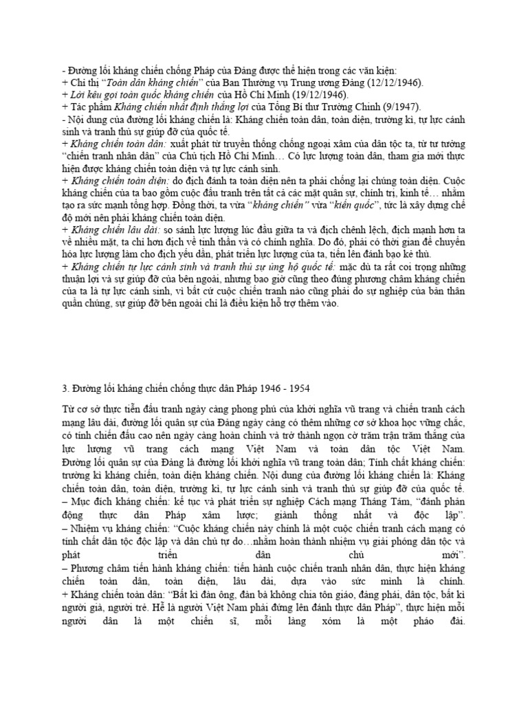 Đường lối kháng chiến chống Pháp | PDF