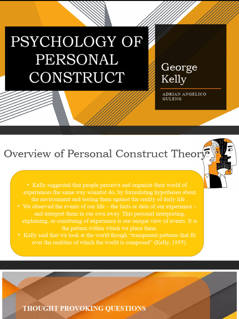 Personal Construct by George Kelly | PDF | Self Concept | Psychology