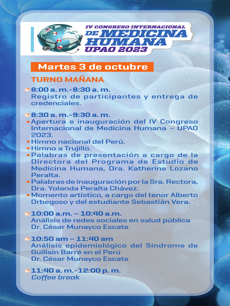 Triptico Congreso-Medicina-Login Compressed | PDF | Cuidado de la salud ...