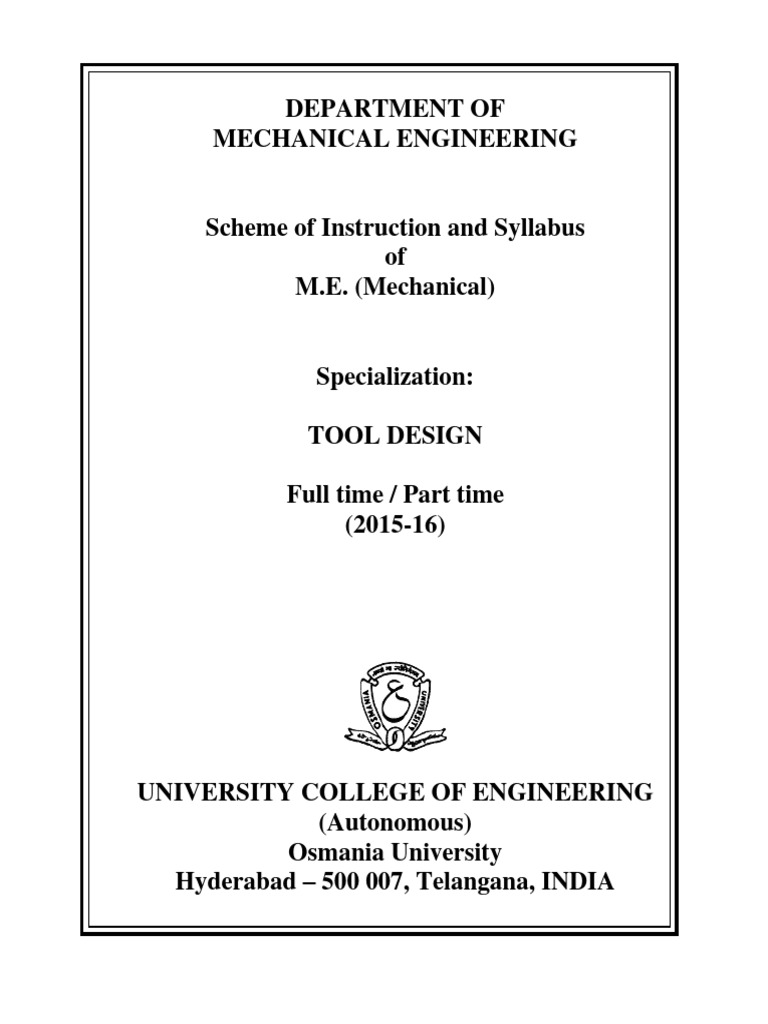 Tool Design | PDF | Computers | Technology & Engineering