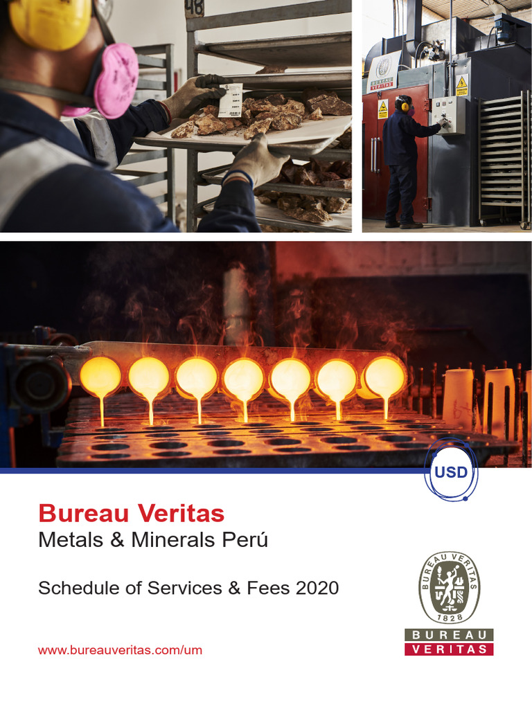 Catàlogo Bureau Veritas - Serv Laboratorio BV Peru | PDF | Laboratories | Metallurgical Assay