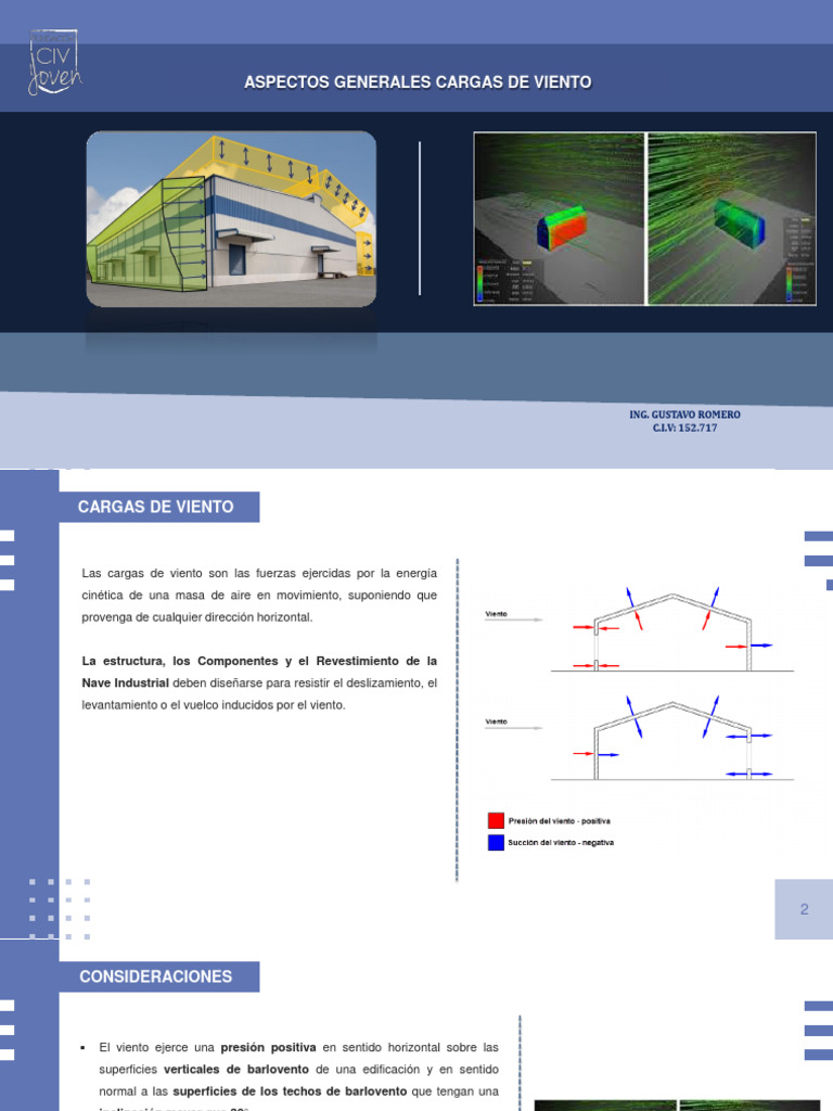 A. - Aspectos Generales Cargas de Viento | PDF | Herida | Barlovento y sotavento