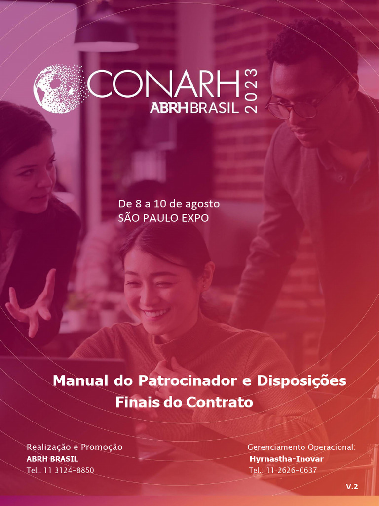 Manual Do Patrocinador - CONARH 2023. V2 - 17.02.2023 | PDF | São Paulo | Gestão de recursos humanos