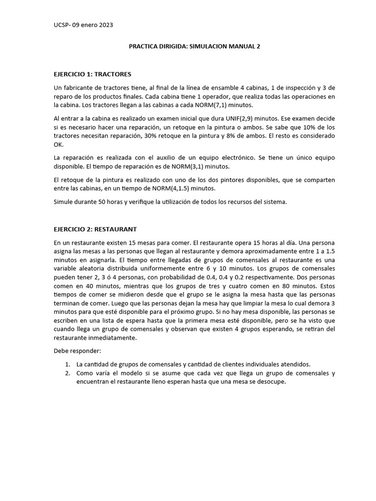 Practica Dirigida 2 | PDF