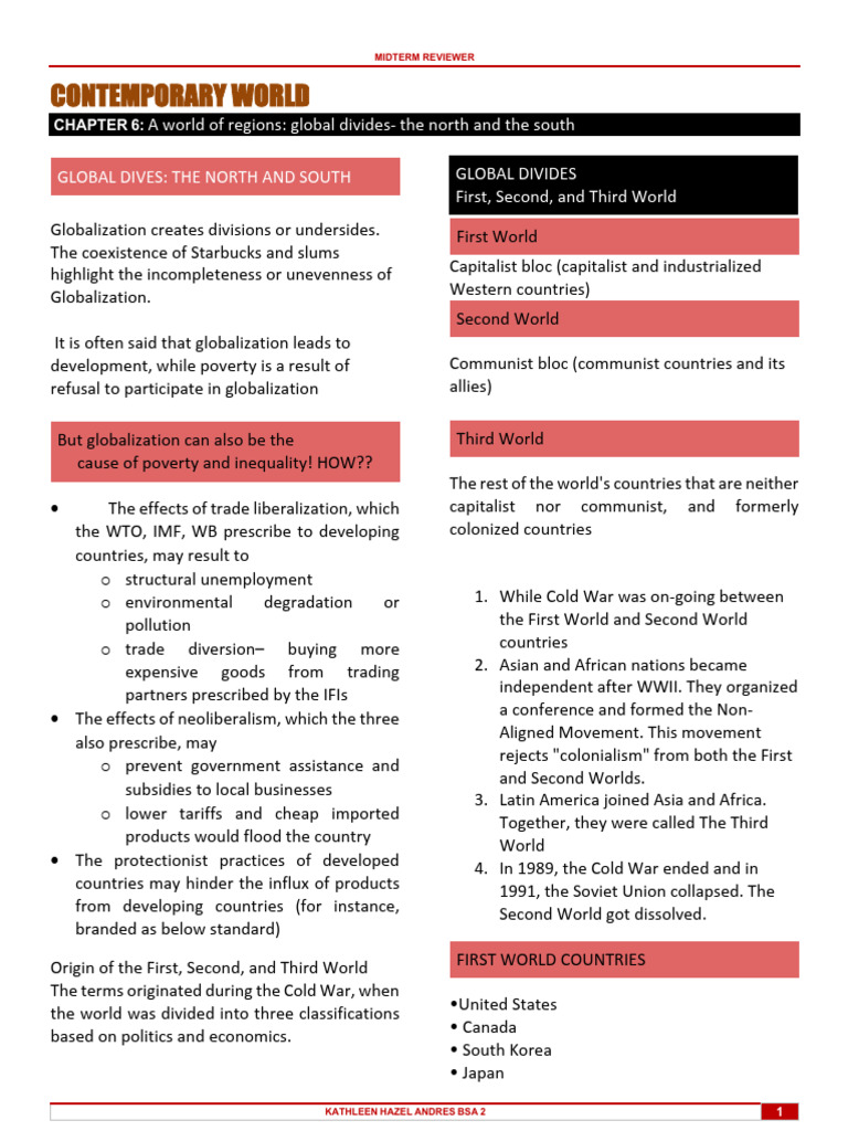 The Contemporary World Reviewer | PDF | Non Aligned Movement | European ...
