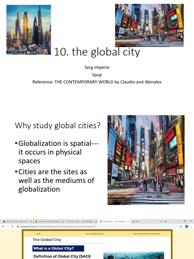 Chapter 10 The Global City SUPPLEMENT Official New | PDF