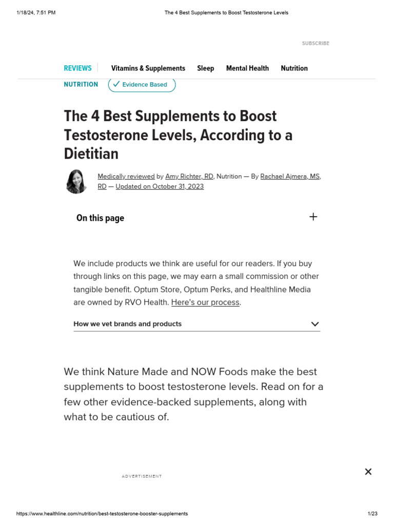 The 4 Best Supplements To Boost Testosterone Levels (And Ones THT Don't ...