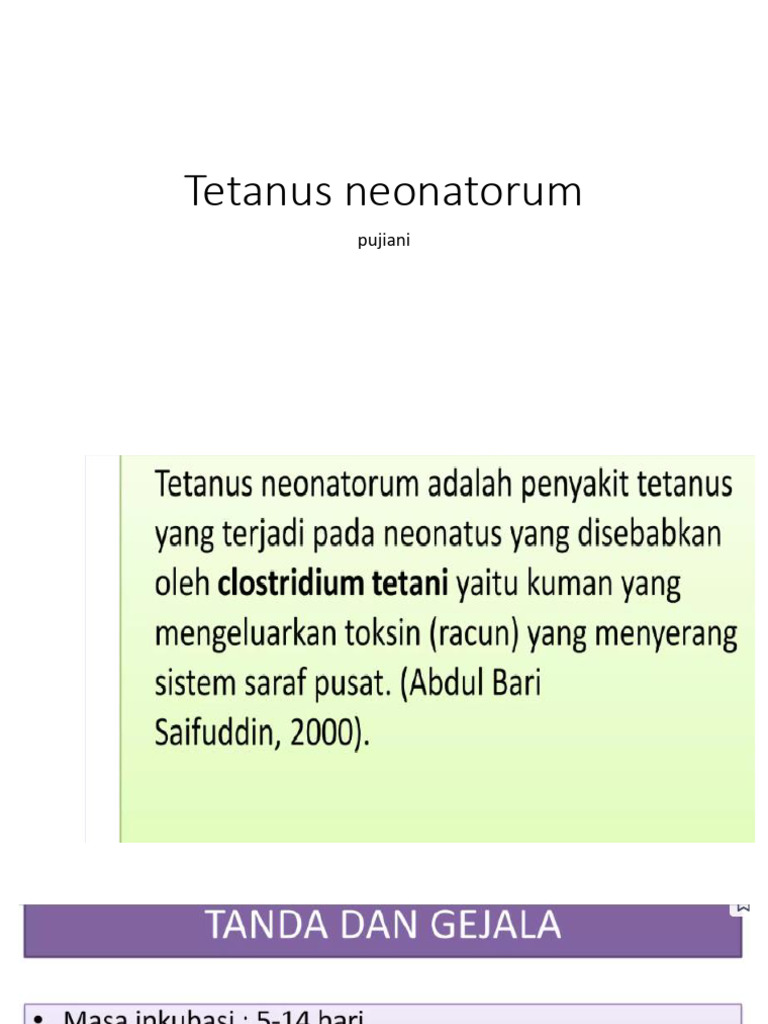 Askep Tetanus Neonatorum | PDF