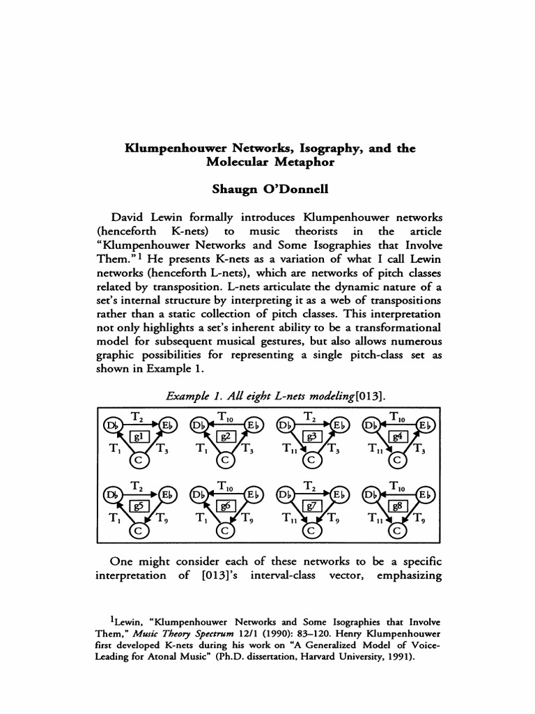 ODonnell 1998 | PDF | Music Theory | Chemical Bond