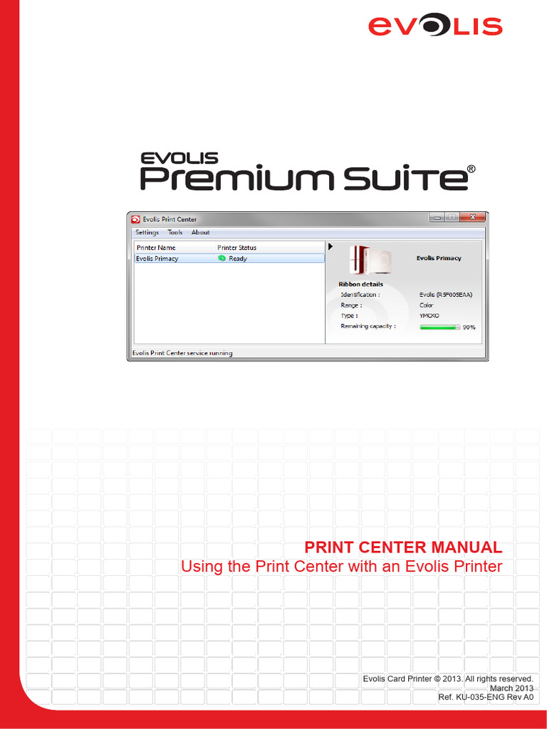 Evolis Print Center Manual | PDF | Printer (Computing) | Command Line ...