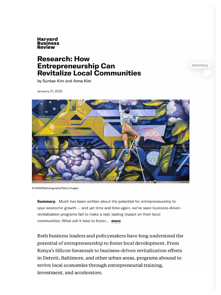 Local Entrepreneurship-2 | PDF