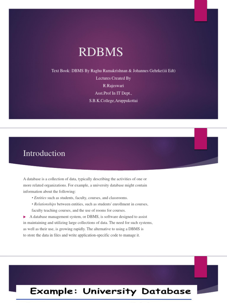 Rdbms | PDF | Databases | Data Model