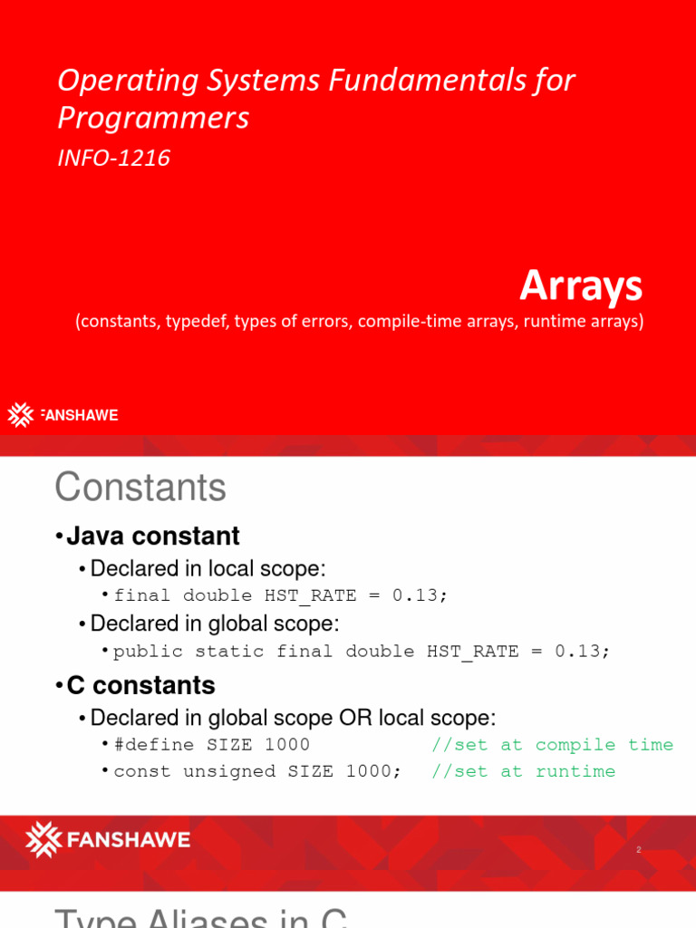 {9.2} C Arrays | PDF | Information Technology | Computer Science {9.2} C Arrays | PDF | Information Technology | Computer Science