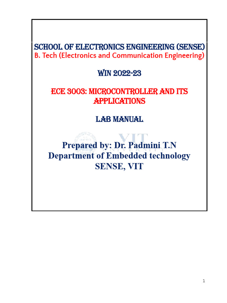 8051 Lab Manual | Download Free PDF | Microcontroller | Computer Data Storage