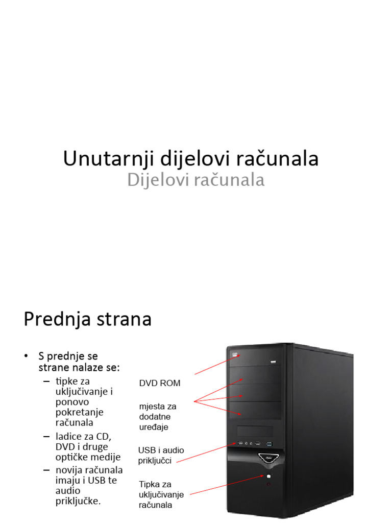 11addon-Unutarnji Dijelovi Racunala | PDF
