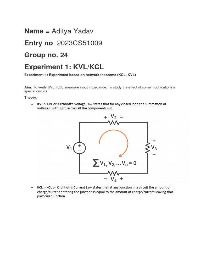 Elp Lab1 | PDF | Electrical Network | Voltage