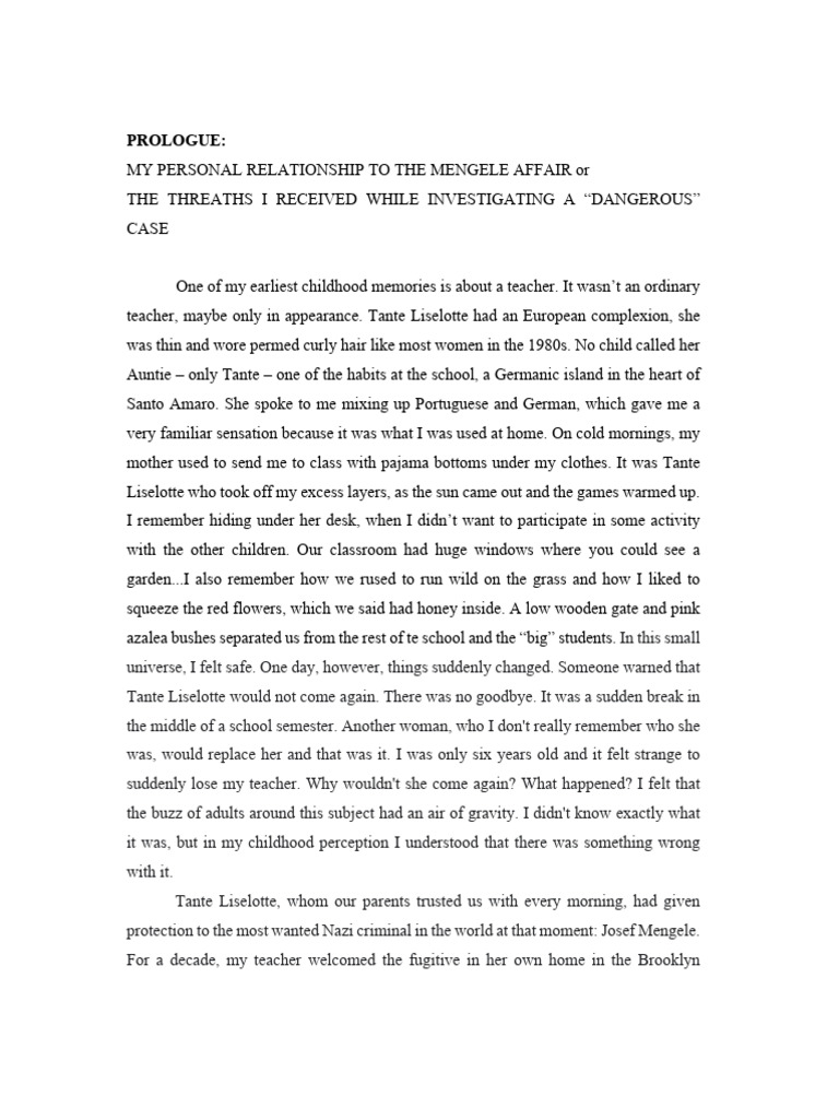 Tropical Bavaria - Prologue + Chapters 1, 11, 14 & 15 | PDF | Auschwitz ...