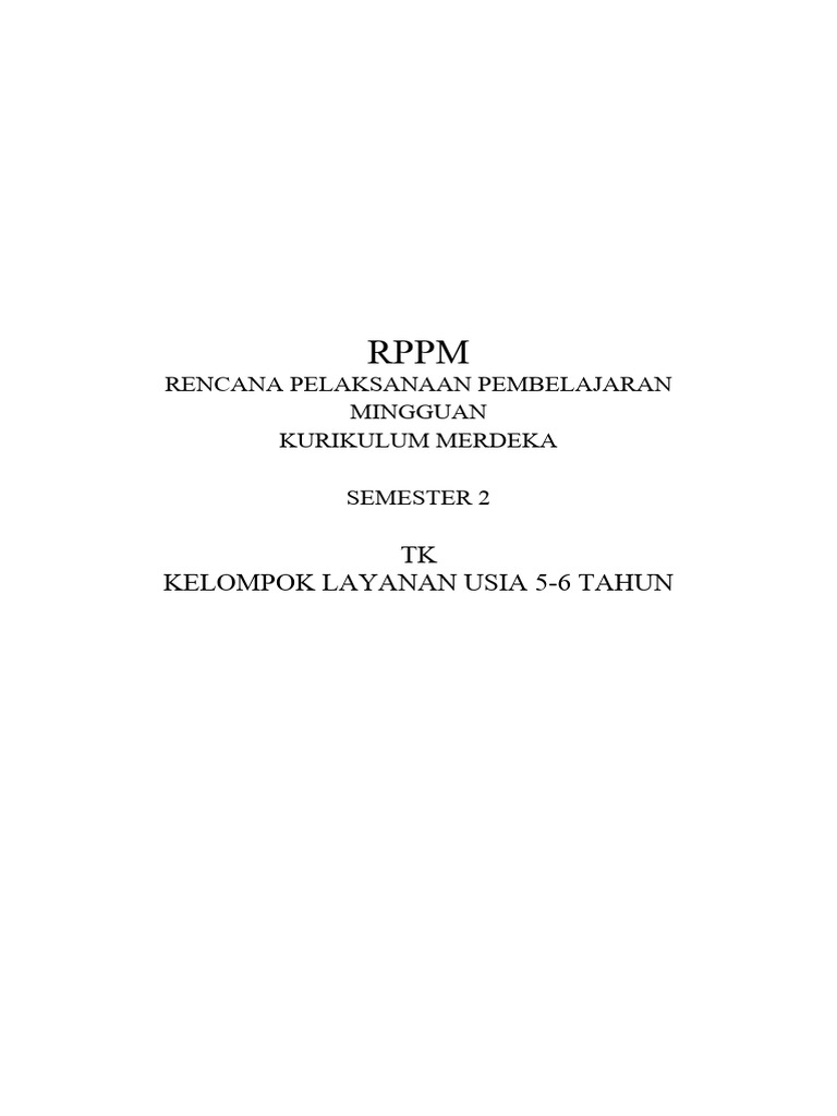 RPPM TK | PDF