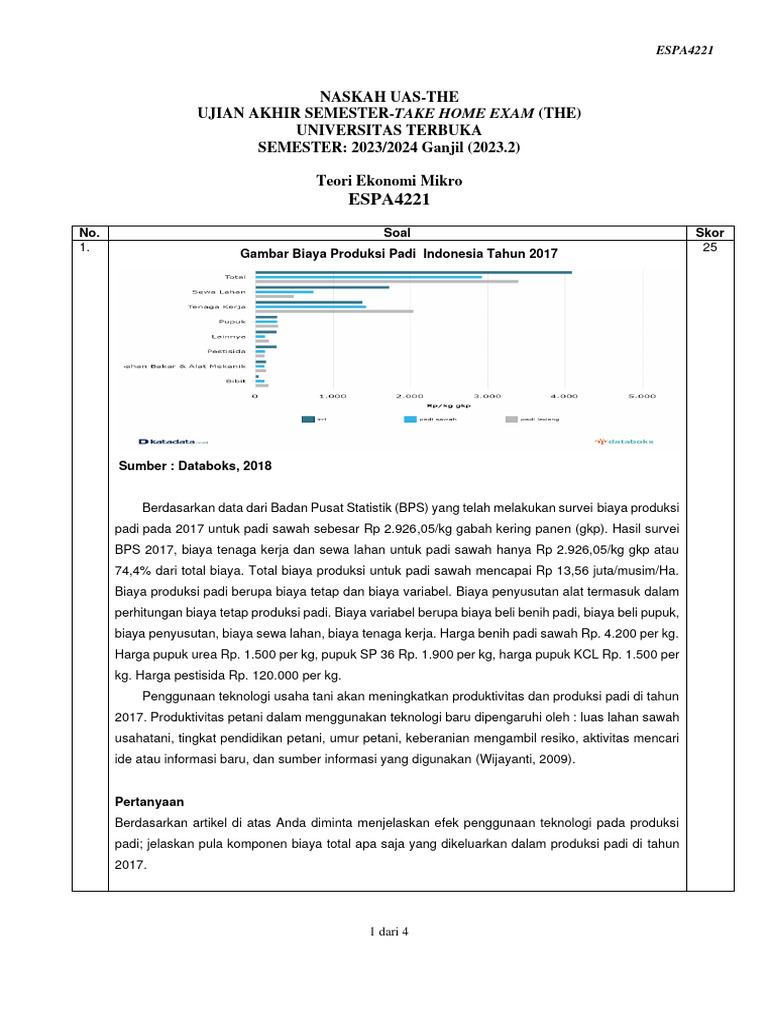 Naskah ESPA4221 The 1 | PDF