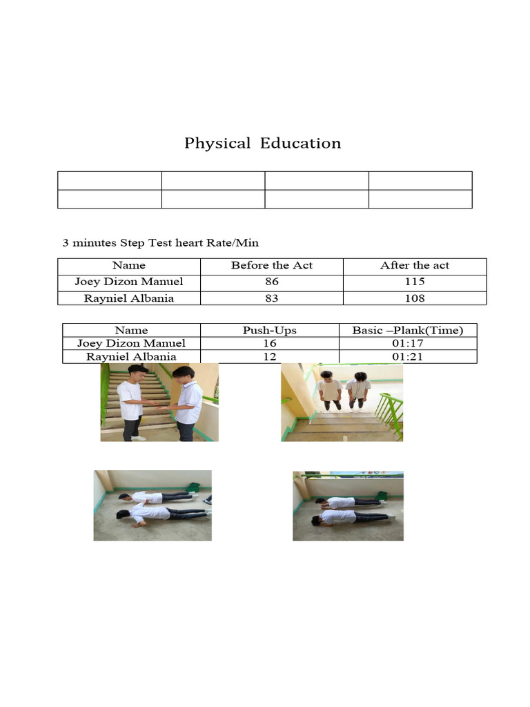 Physical Education Joey & Ryn | PDF