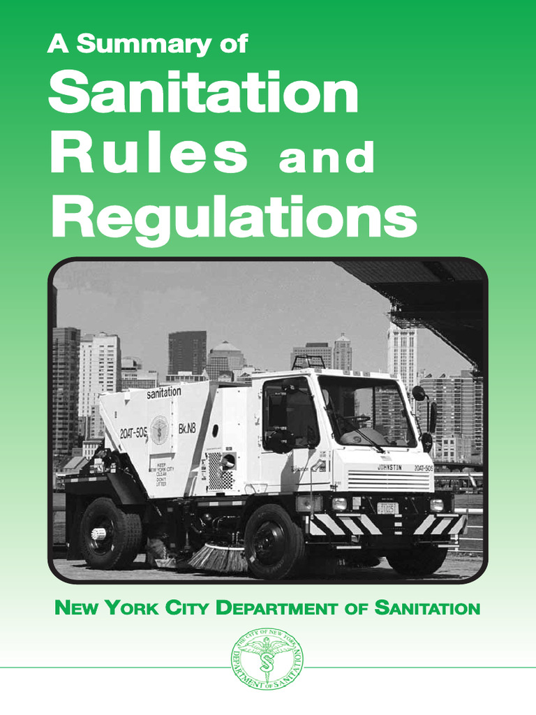 DSNY Rules and Regs 2014 | PDF | Waste | Waste Management