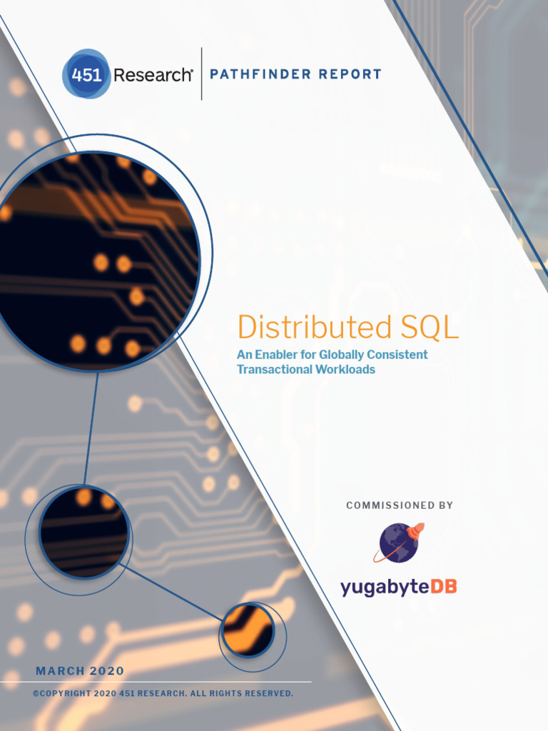 Yugabyte 451 Research Report | PDF | Cloud Computing | Databases Yugabyte 451 Research Report | PDF | Cloud Computing | Databases