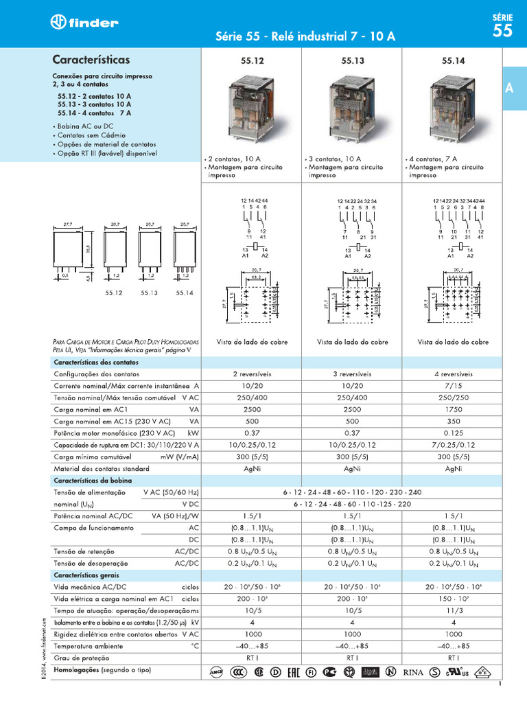 Datasheet Relé | PDF