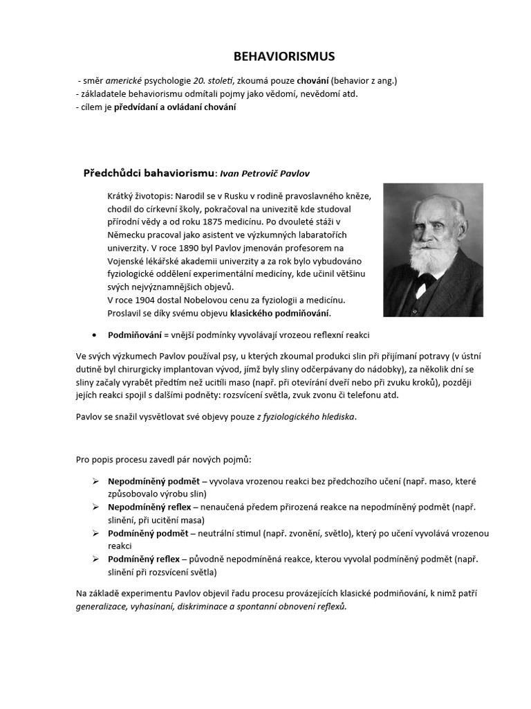 BEHAVIORISMUS | PDF
