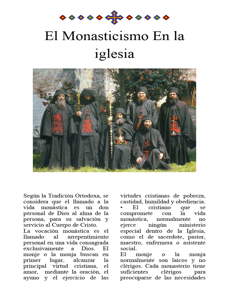 Etapas y Tipos del Monasticismo Ortodoxo | PDF | Religión y espiritualidad
