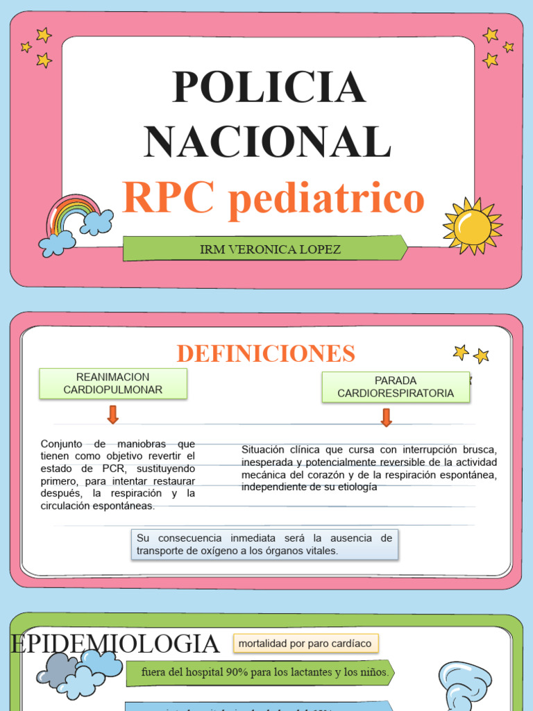 RCP Pediatrico | PDF | Reanimación cardiopulmonar | Paro cardíaco