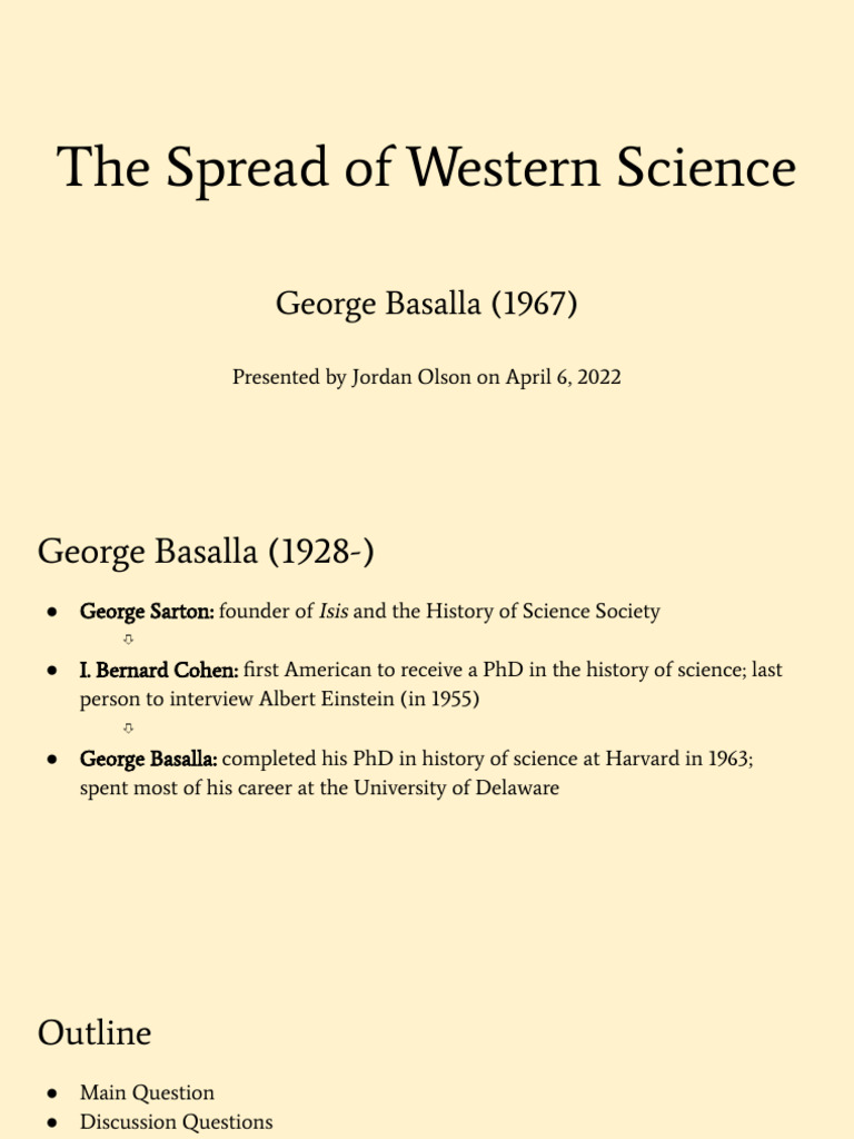 2022-04-06 Basalla | PDF | Science | Colonialism