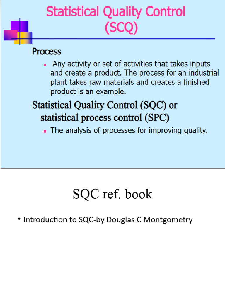 SQC | PDF | Probability Distribution | Statistics