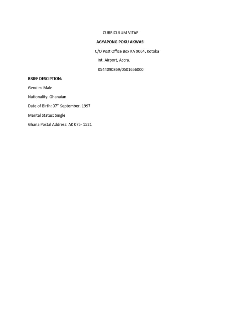 Curriculum Vitae 1 | PDF | Computing