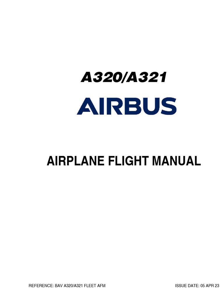 Afm A320f 05apr23 | PDF | Flap (Aeronautics) | Landing Gear