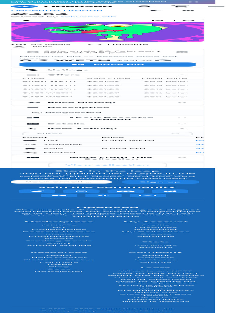 464 - Decentra Dragon OpenSea | PDF | Cryptocurrency | Information Technology