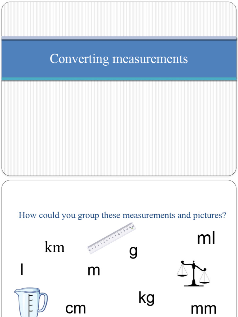Converting Measurements | PDF | Kilogram | Pint