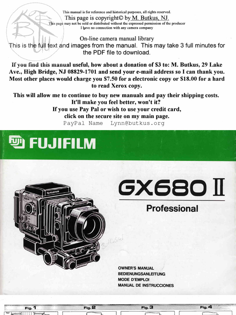 Fujifilm Gx680 II | PDF | Camera | Shutter (Photography)