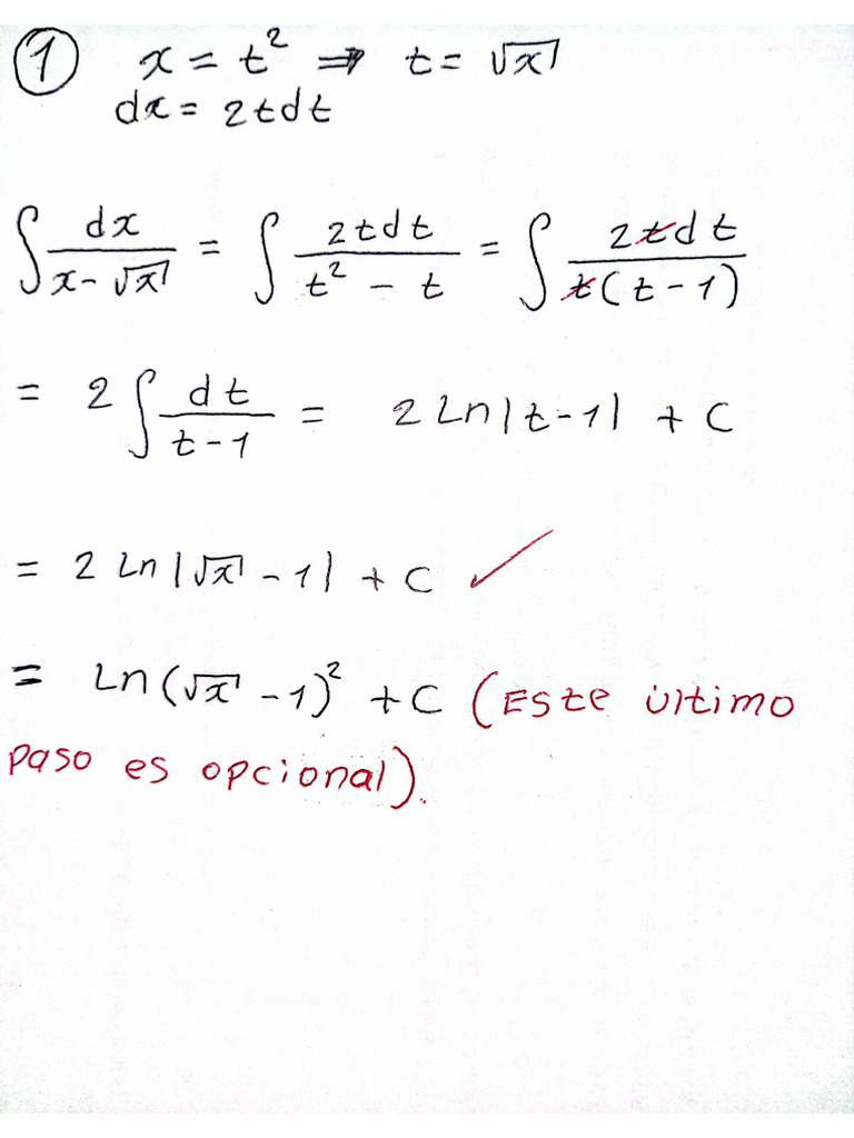 Problemas de Calculo Integral Resueltos | PDF